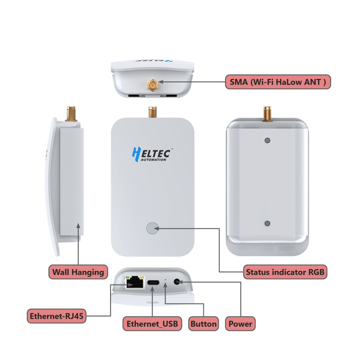 HT-H7608 V2 Wi-Fi HaLow 802.11ah Router / Gateway – Heltec Automation