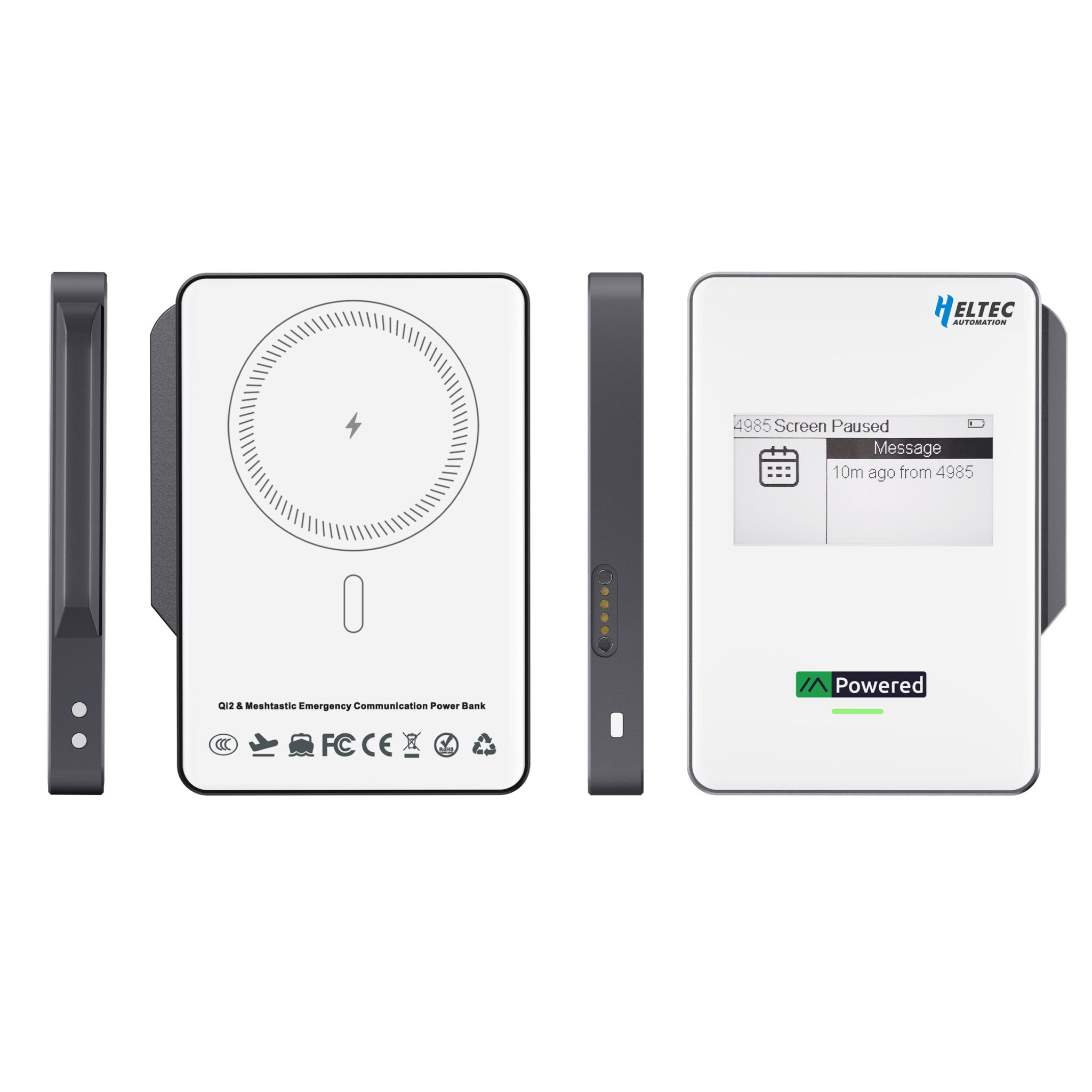 MeshPocket Qi2 Magnetic Charging Power Bank, Meshtastic Compatible ...