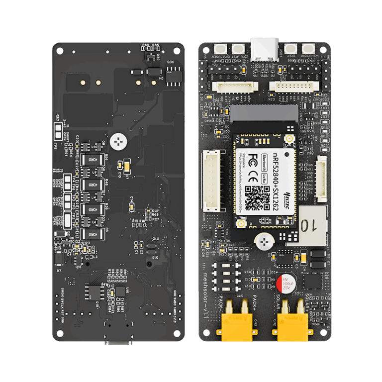 MeshSolar, Li-ion BMS, Solar Charging, BLE/ LoRa Connectivity Dev Board ...