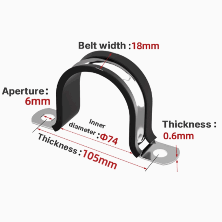 304 Stainless Steel U-shaped clamp (M75) – Heltec Automation